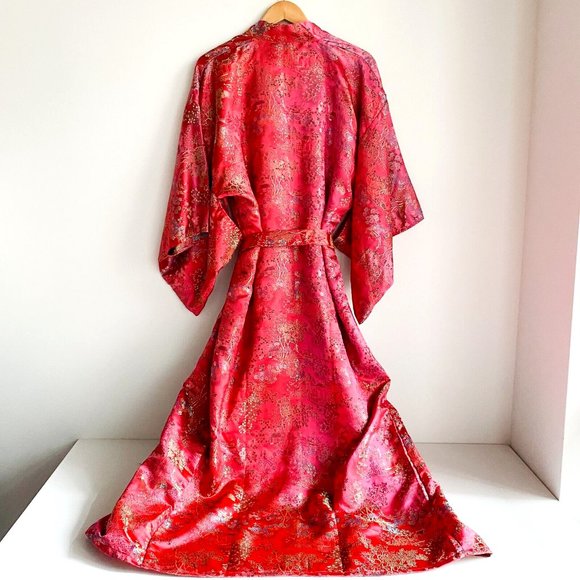 Jade | Intimates & Sleepwear | Jade Pink Gold Brocade Tradiational ...